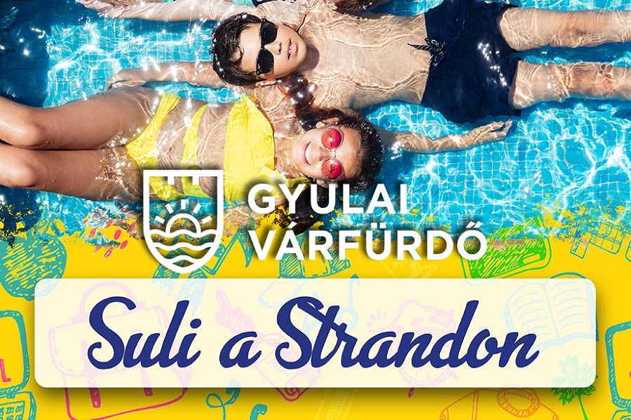 Suli a strandon - Gyulai Várfürdő